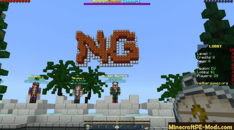 Hypixel Like Server For Minecraft Bedrock Edition - MCPE Realms!
